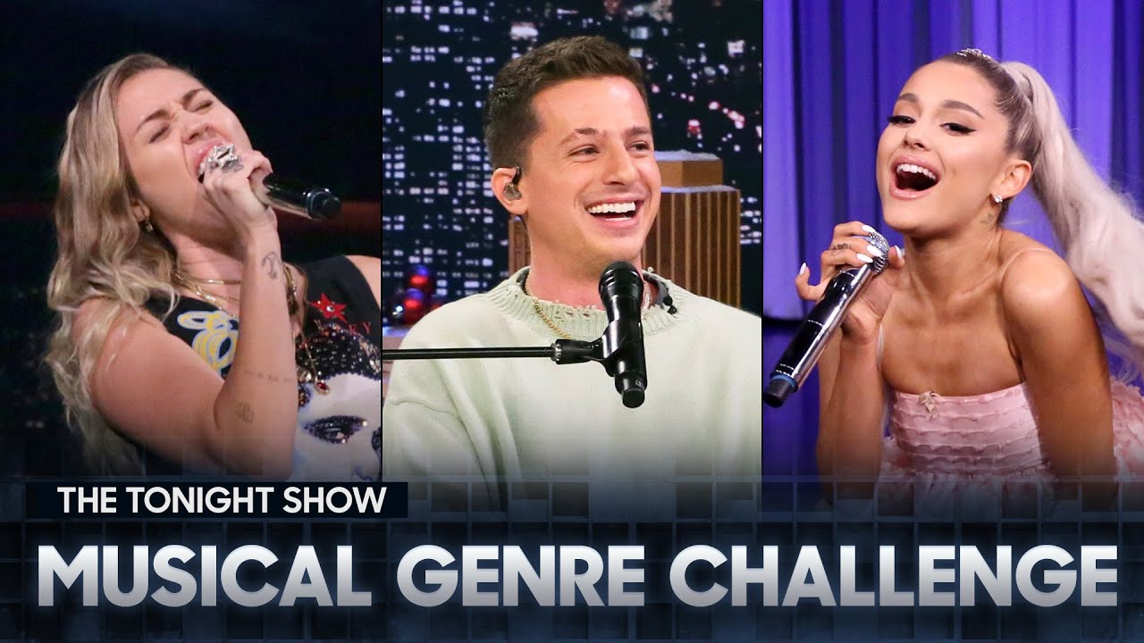 Musical Genre Challenge: Miley Cyrus, Ariana Grande and Charlie Puth ...