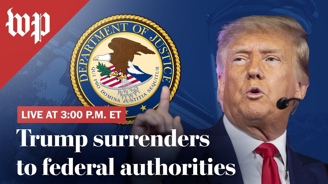 LIVE on August 3 at 3 p.m. ET | Trump surrenders to federal authorities in Jan. 6 investigation ...