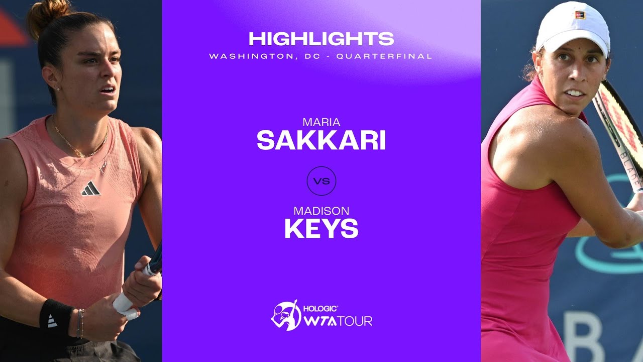 Maria Sakkari vs. Madison Keys | 2023 Washington, DC Quarterfinals ...
