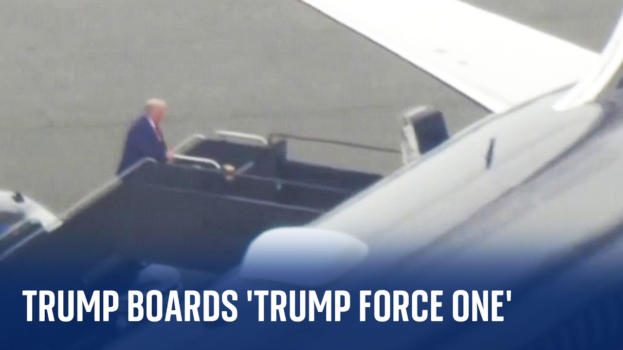 Former President Donald Trump boards flight to face charges - The ...