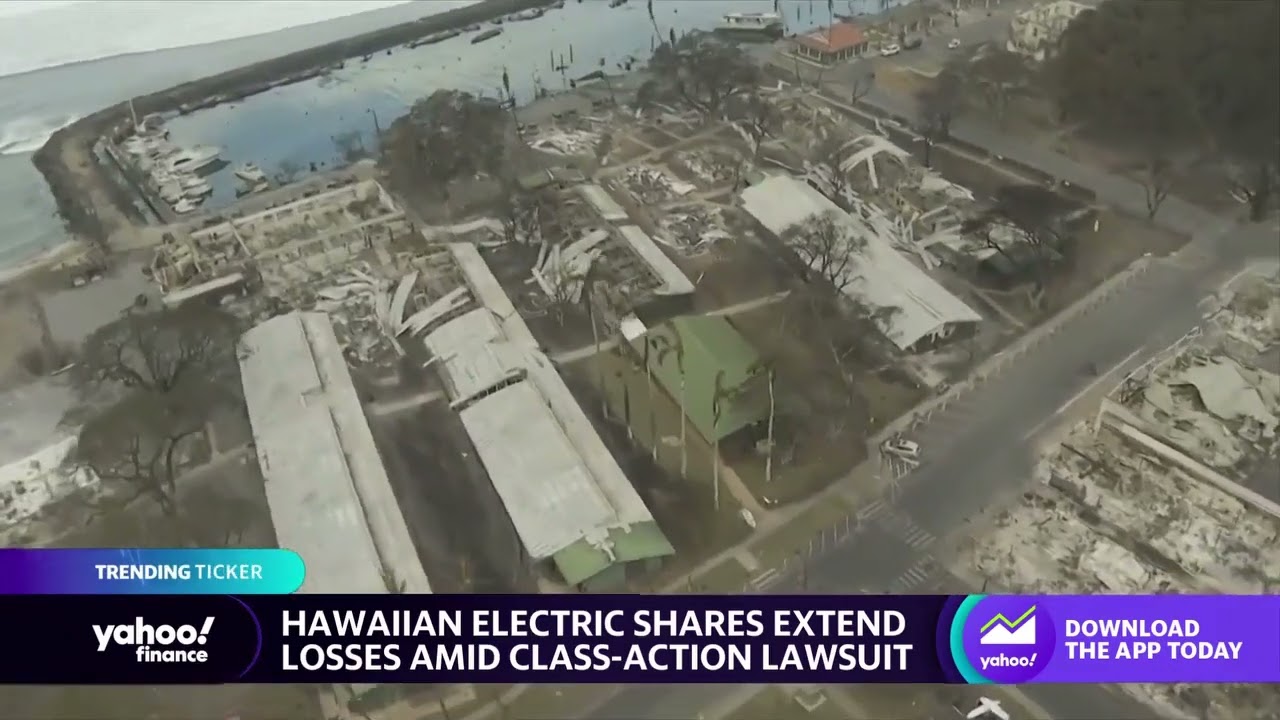 Hawaiian Electric stock falls amid class-action lawsuit tied to Maui ...