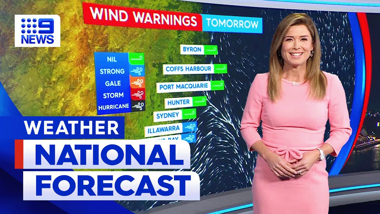Australia Weather Update: Strong wind warnings; Frost patches | 9 News ...