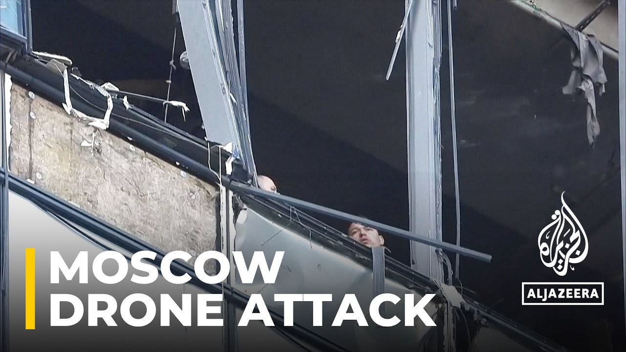 Ukraine war: Moscow skyscraper hit by second drone attack in two days ...