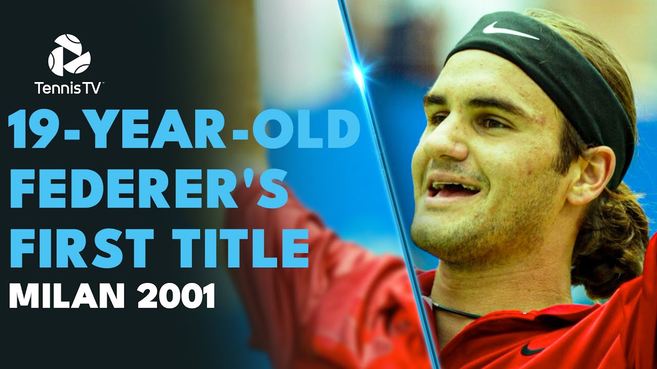 19-year-old Roger Federer's First Title | Milan 2001 Extended ...