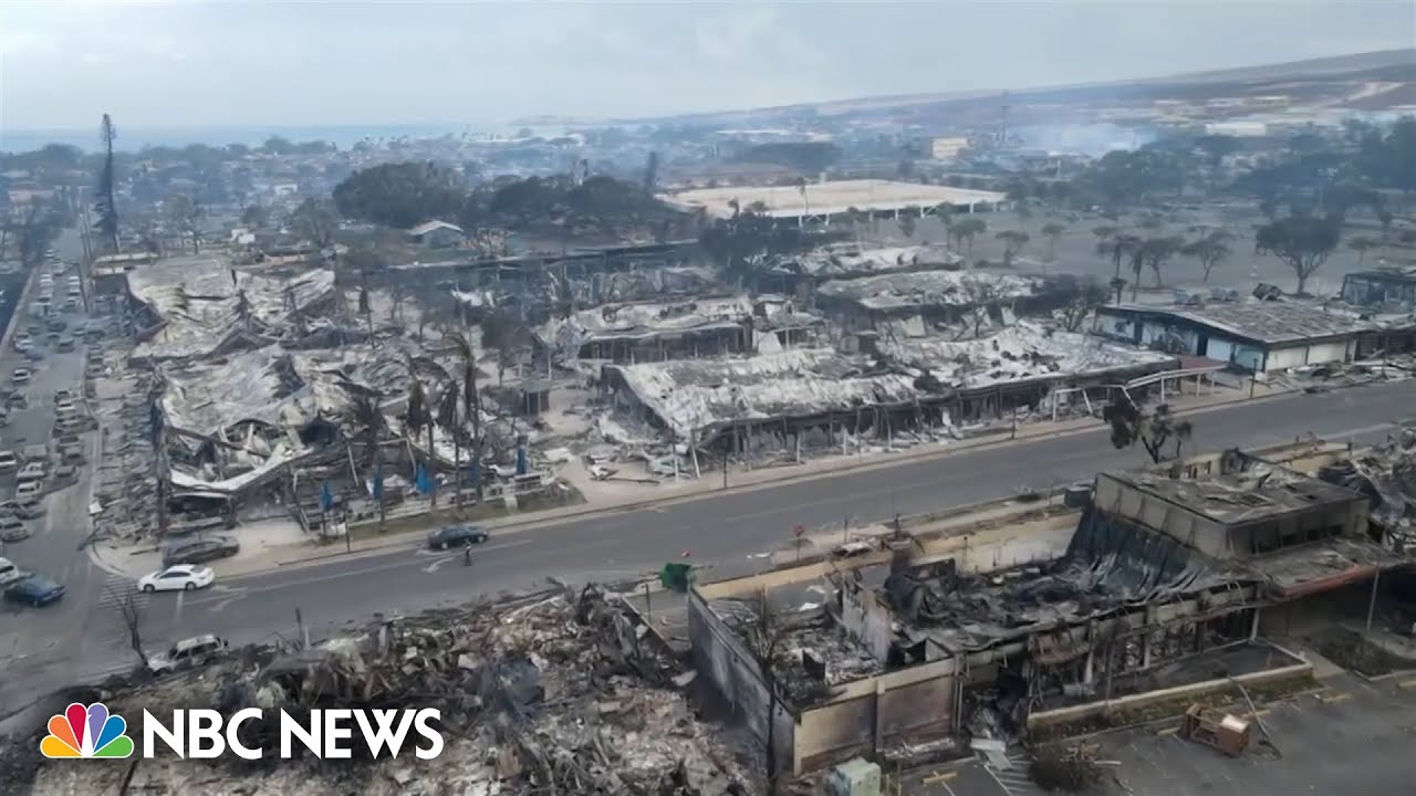 Drone video captures devastation in Lahaina after wildfires - The ...