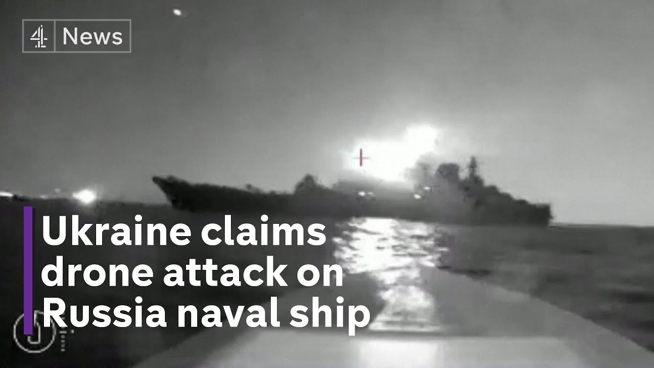 Ukraine claims sea drone attack on Russian warship - The Global Herald