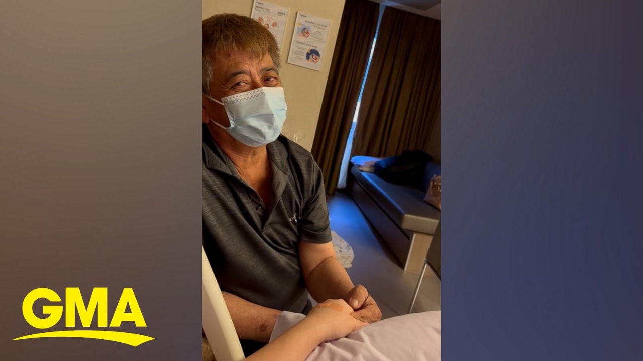 Dad's visit to see daughter after she gives birth goes viral l GMA ...
