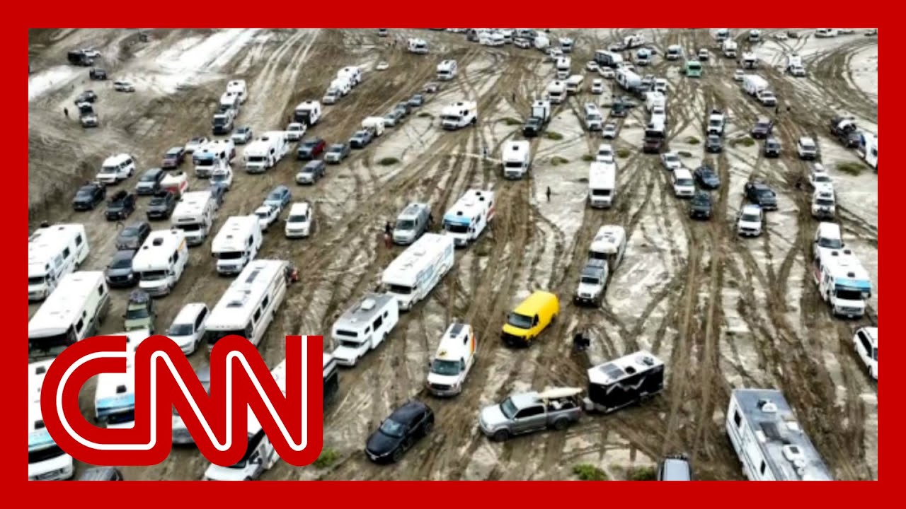 Drone video shows vehicles stuck and stranded at Burning Man - The ... Drone video shows vehicles stuck and stranded at Burning Man - The ...