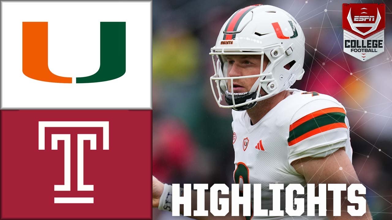 Miami Hurricanes vs. Temple Owls | Full Game Highlights - The Global Herald