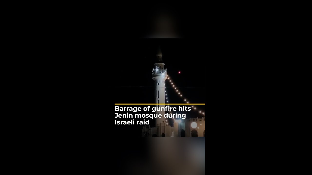 Grand Mosque in Jenin hit by gunfire during Israeli raid | AJ #shorts ...