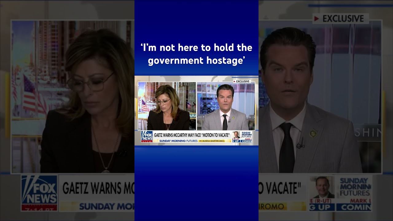 ‘I’m here to hold Kevin McCarthy to his word’: Rep. Matt Gaetz - The ...