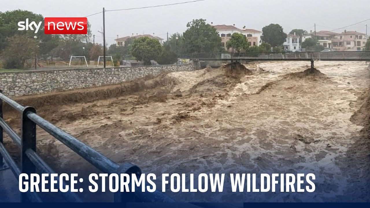 Greece hit by storms and flooding after deadly wildfires - The Global ...