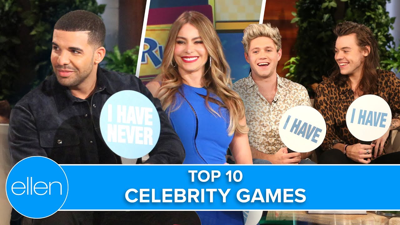Top 10 Most-Viewed Celebrity Game Moments of ALL TIME on The Ellen Show ...