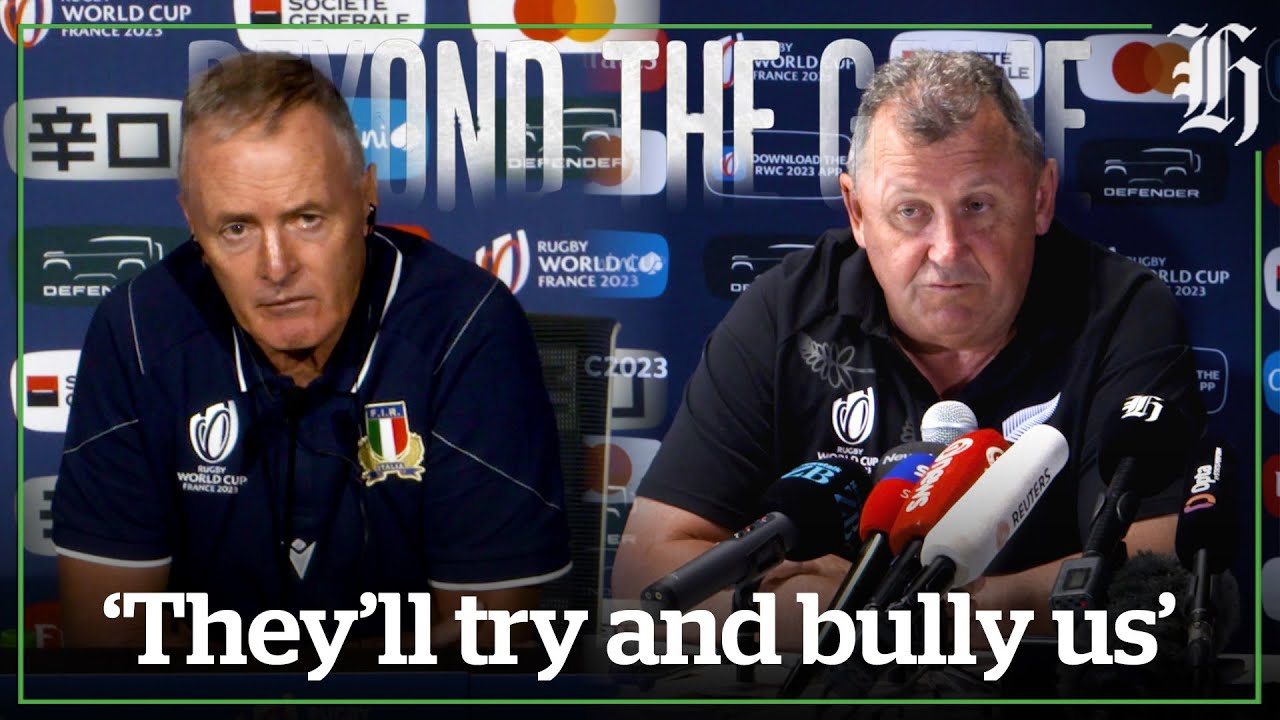 Rugby World Cup 2023: All Blacks and Italy coaches clash over 'bullying ...