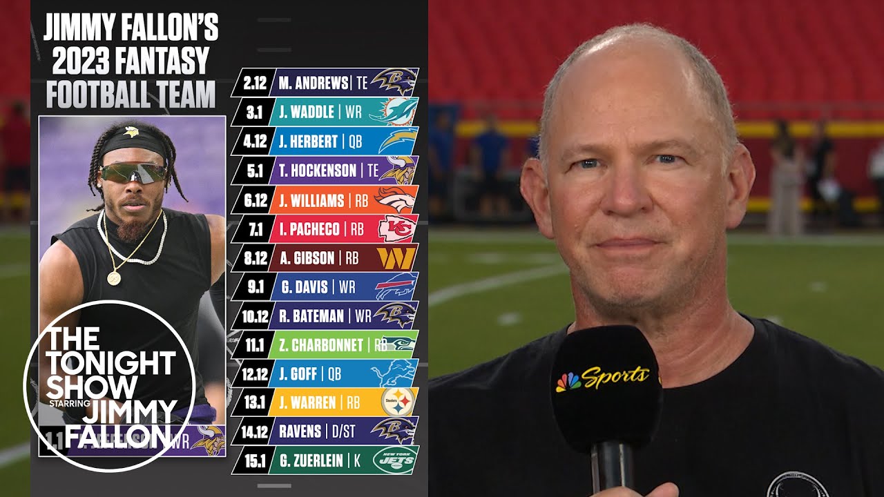 Matthew Berry Grades Jimmy Fallon’s 2023 Fantasy Football Team | The ...