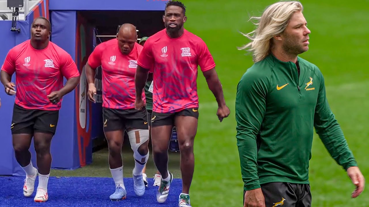 Springboks' Captain's run ahead of the Ireland Clash at the Rugby World ...