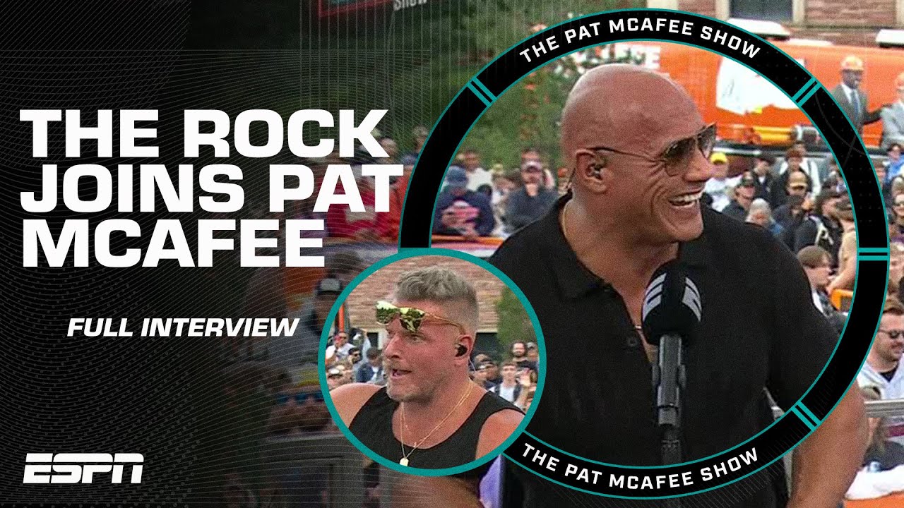 Pat McAfee's FULL INTERVIEW with Dwayne 'The Rock' Johnson | The Pat ...