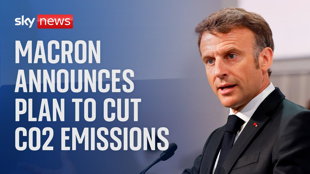 Watch live: President Macron presents plan to cut CO2 emissions by 2030 ...