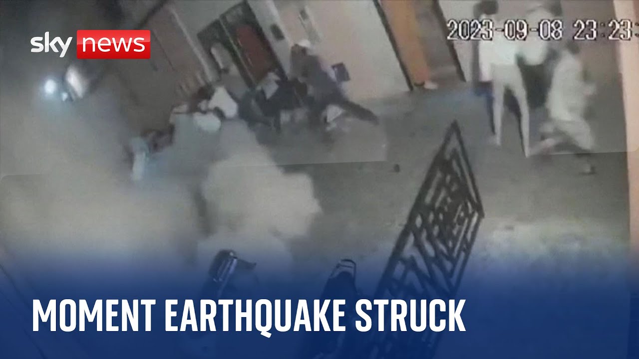Morocco earthquake: CCTV captures moment 6.8 magnitude earthquake ...