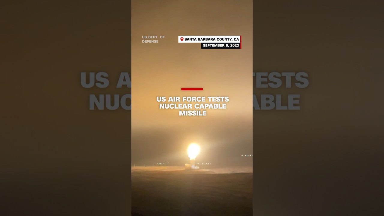 US Air Force tests nuclear capable missile #cnn #news #shorts #military ...