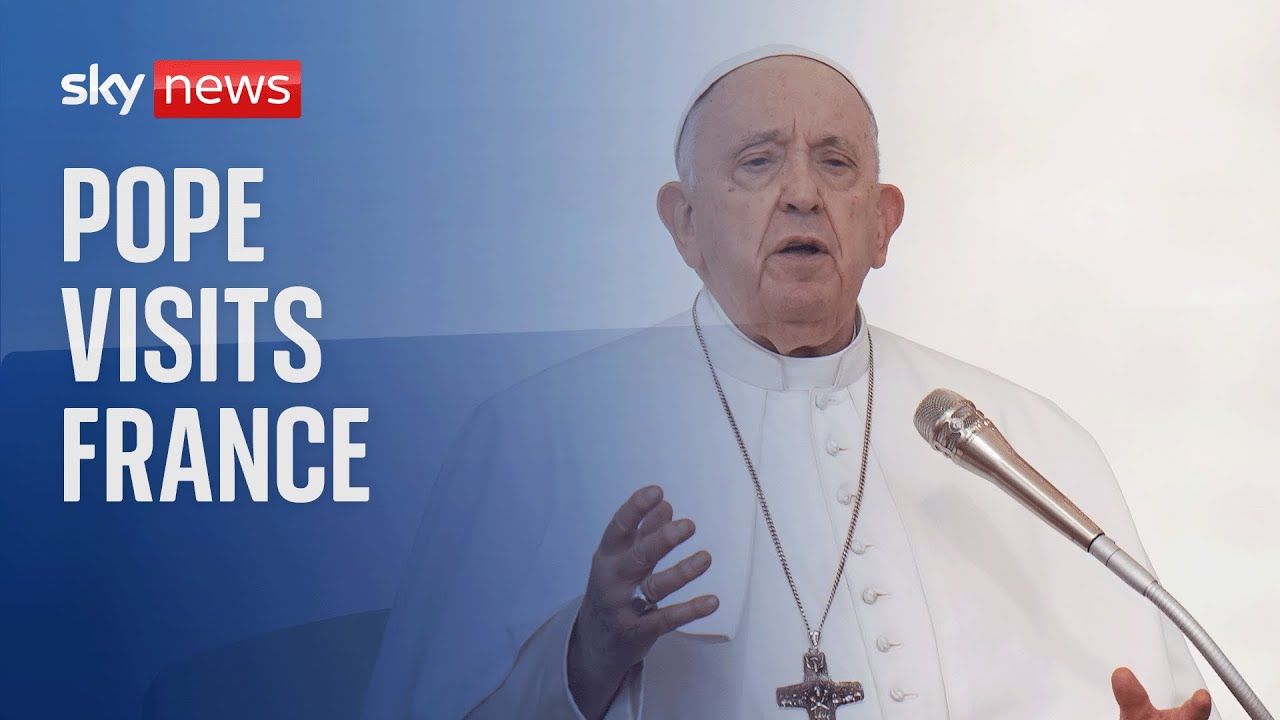 Watch live: Pope Francis departs Italy for a two-day visit to France ...