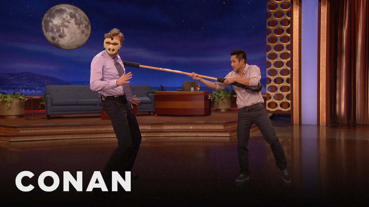 Stuntman Steven Ho Trains Conan To Evade Attacks | CONAN on TBS - The ...