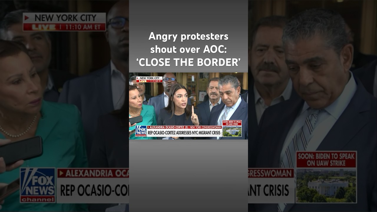 AOC tries to explain immigration plan as protesters demand border be ...