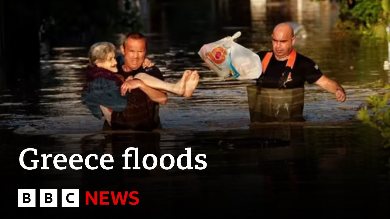 Hundreds stranded without food in Greece floods - BBC News - The Global ...