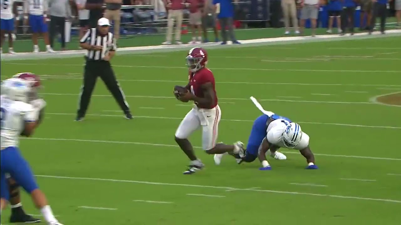 Jalen Milroe turns fumbled snap into 21-yard TD | ESPN College Football ...