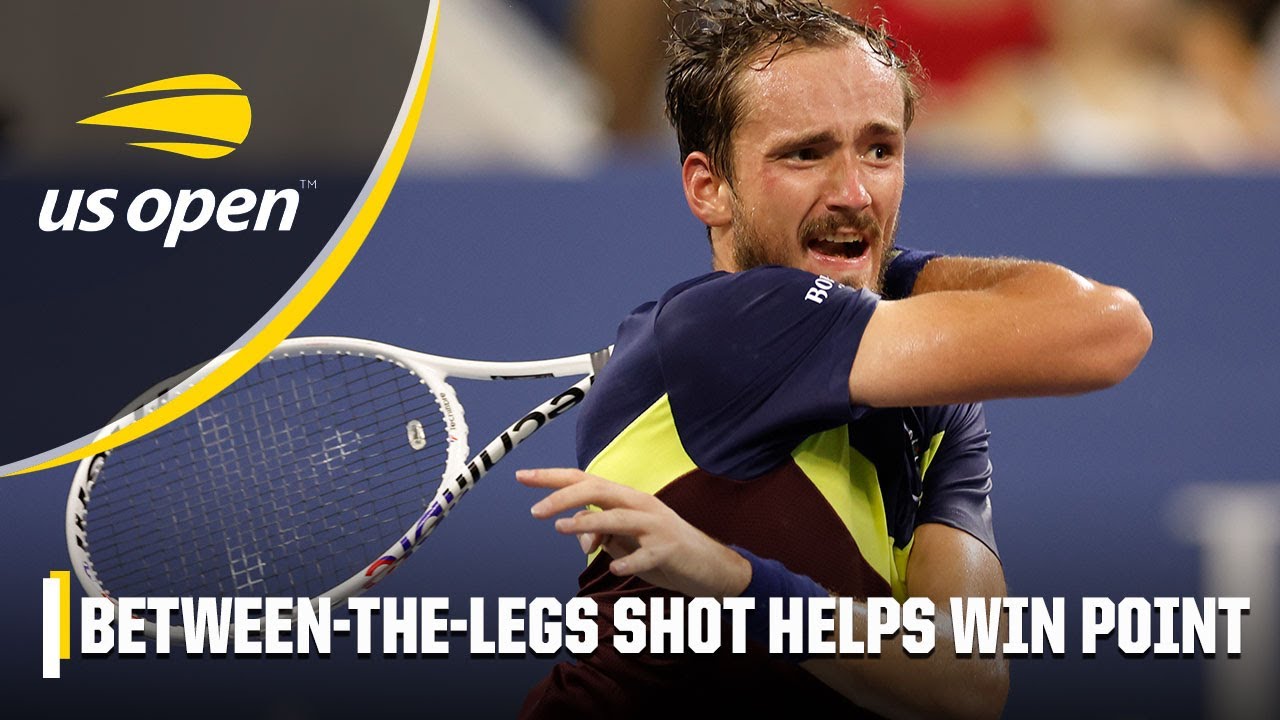 Medvedev hits tweener, backhand winner in sensational rally | 2023 US ...