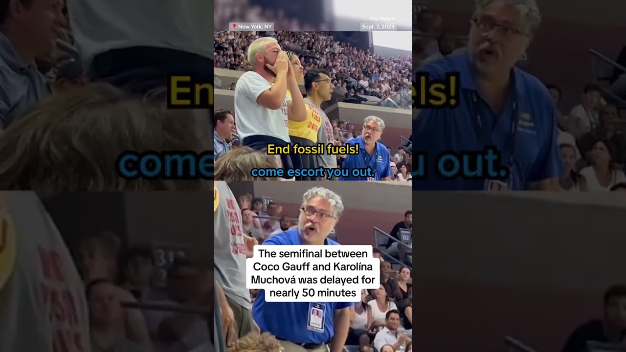 U.S. Open environmental protestors face charges after disrupting tennis ...