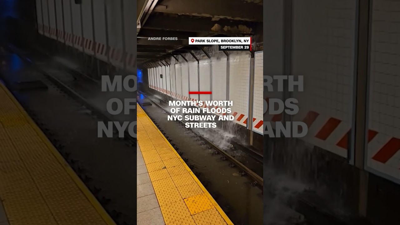 Month’s worth of rain floods NYC subway and streets - The Global Herald
