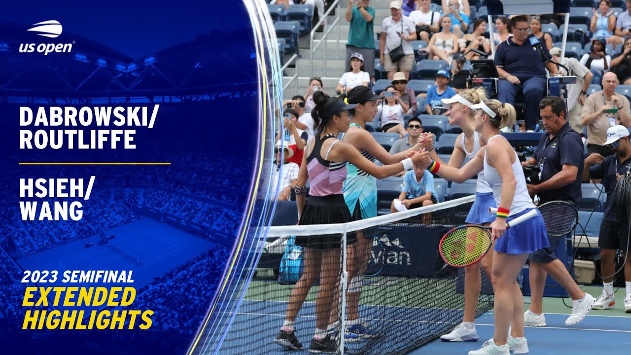 Dabrowski/Routliffe vs. Hsieh/Wang Extended Highlights | 2023 US Open ...