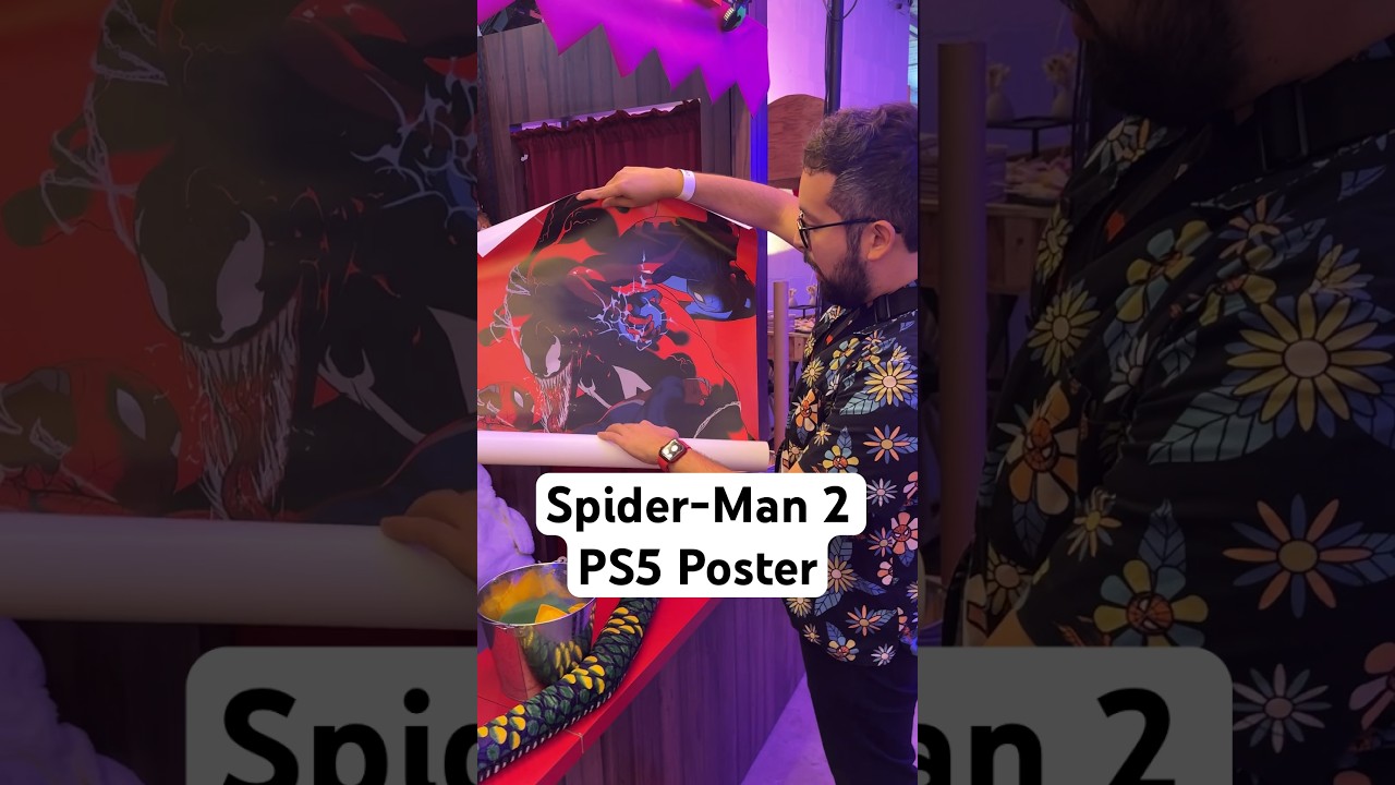 Spider-Man 2 PS5 Poster from the Spider-Man 2 LA Preview Event! # ...