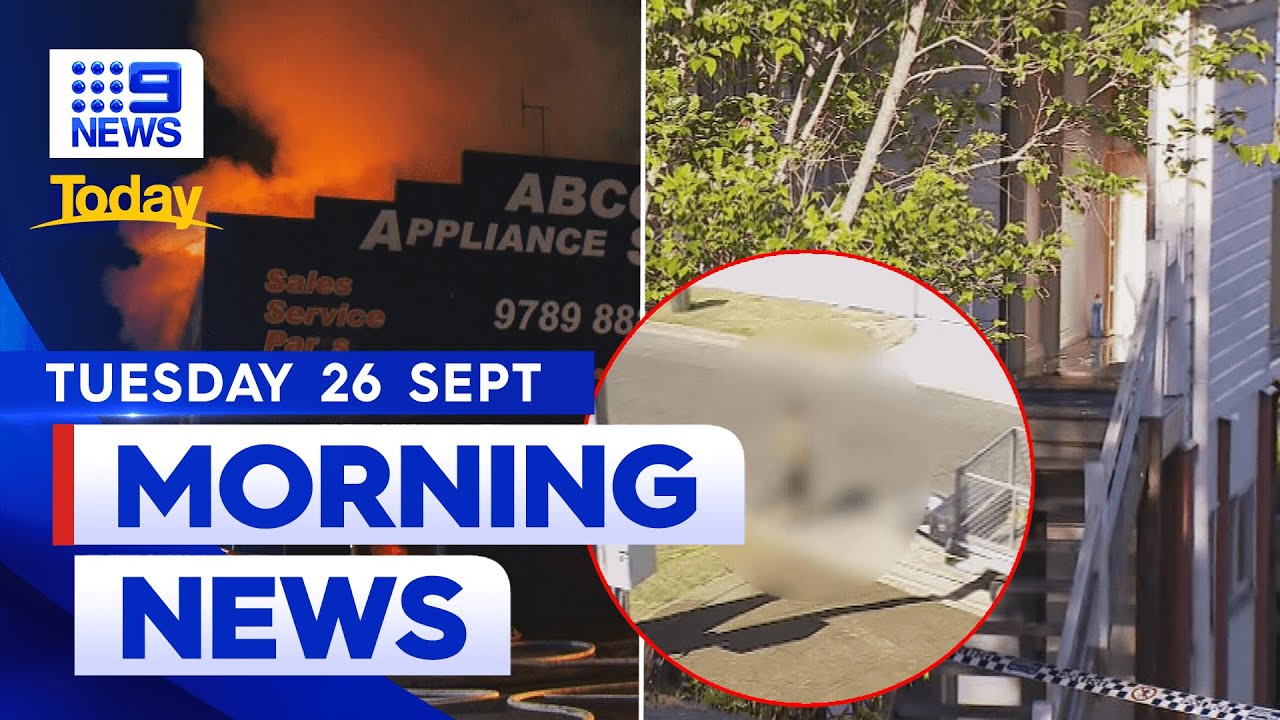 Massive fire in Sydney's west; Brisbane machete attack | 9 News ...