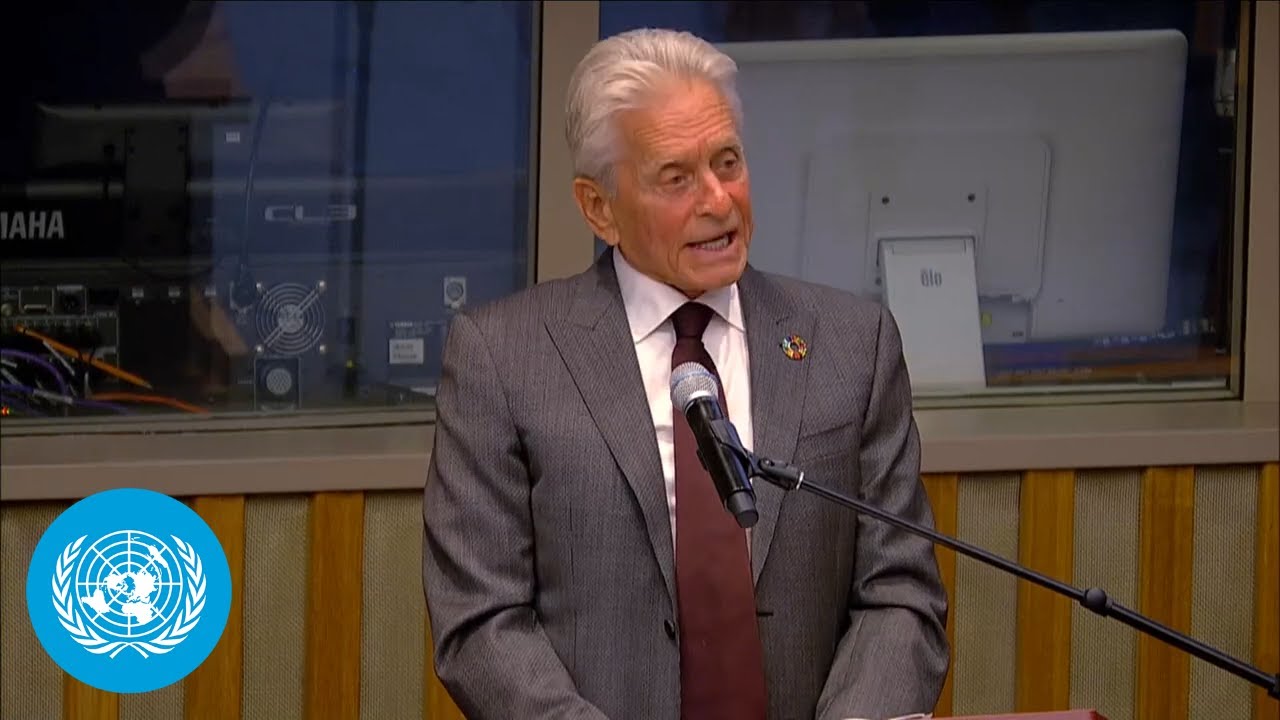 Actor Michael Douglas on the Youth Event for the International Day of ...