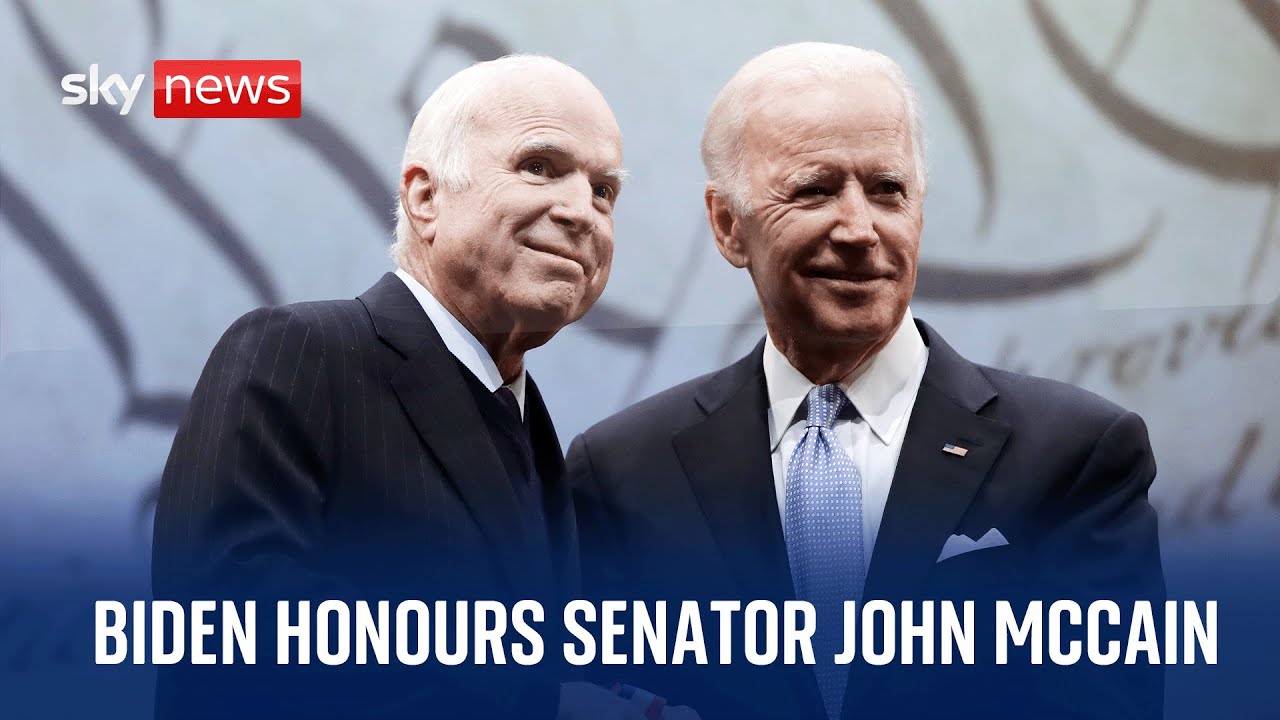 Watch live: US President Joe Biden honours the legacy of Senator John ...