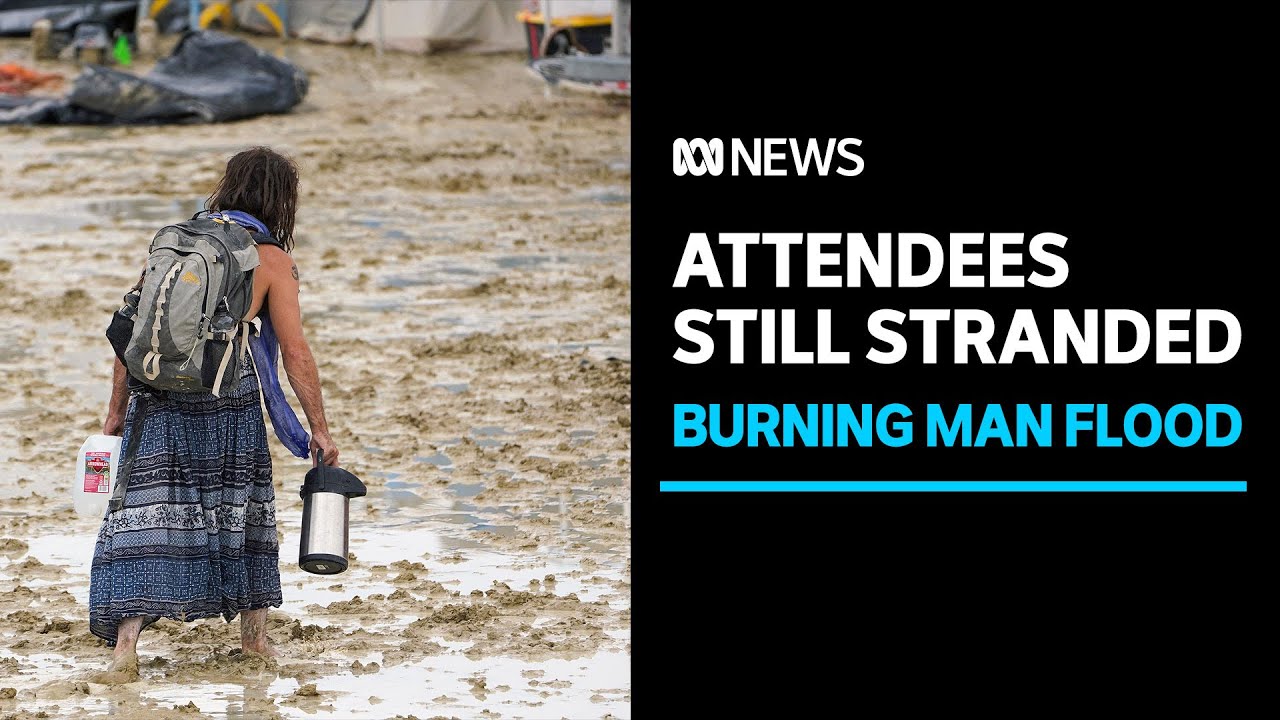 Burning Man festival-goers trapped in Nevada desert as rain floods the ...