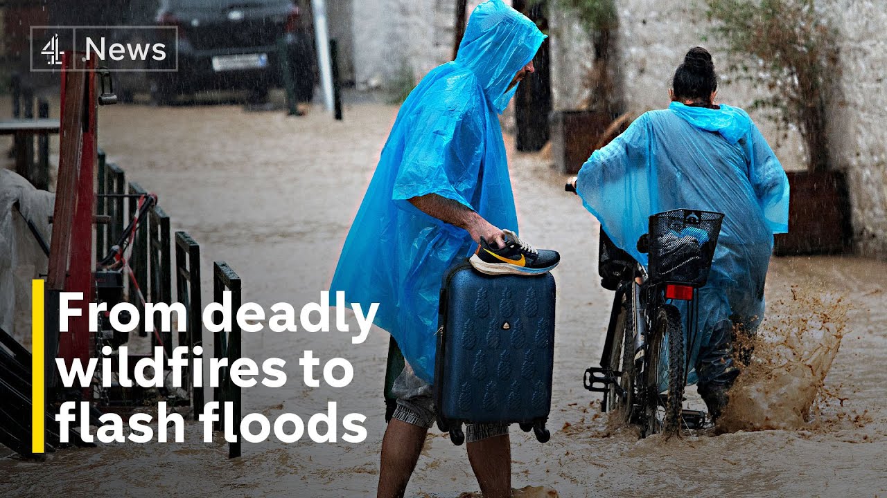 Greece extreme weather: Widespread flooding just days after wildfires ...