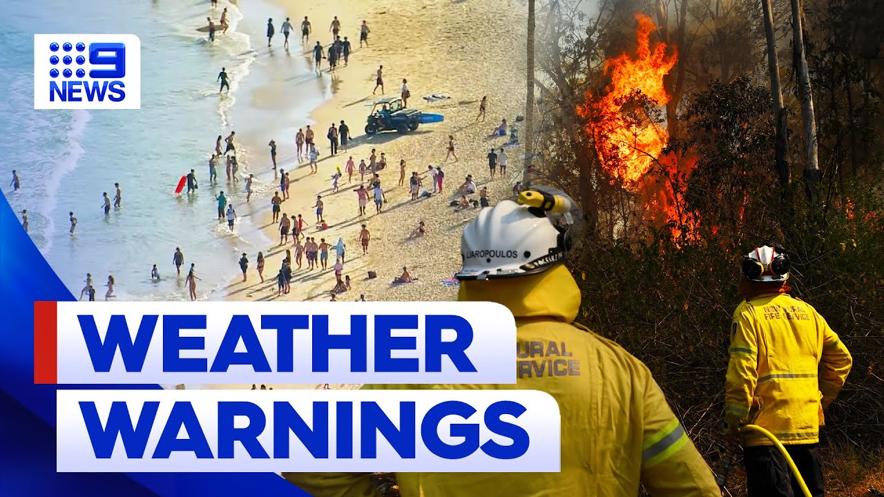 Bushfires flare up as heatwave grips NSW and Queensland | 9 News ...