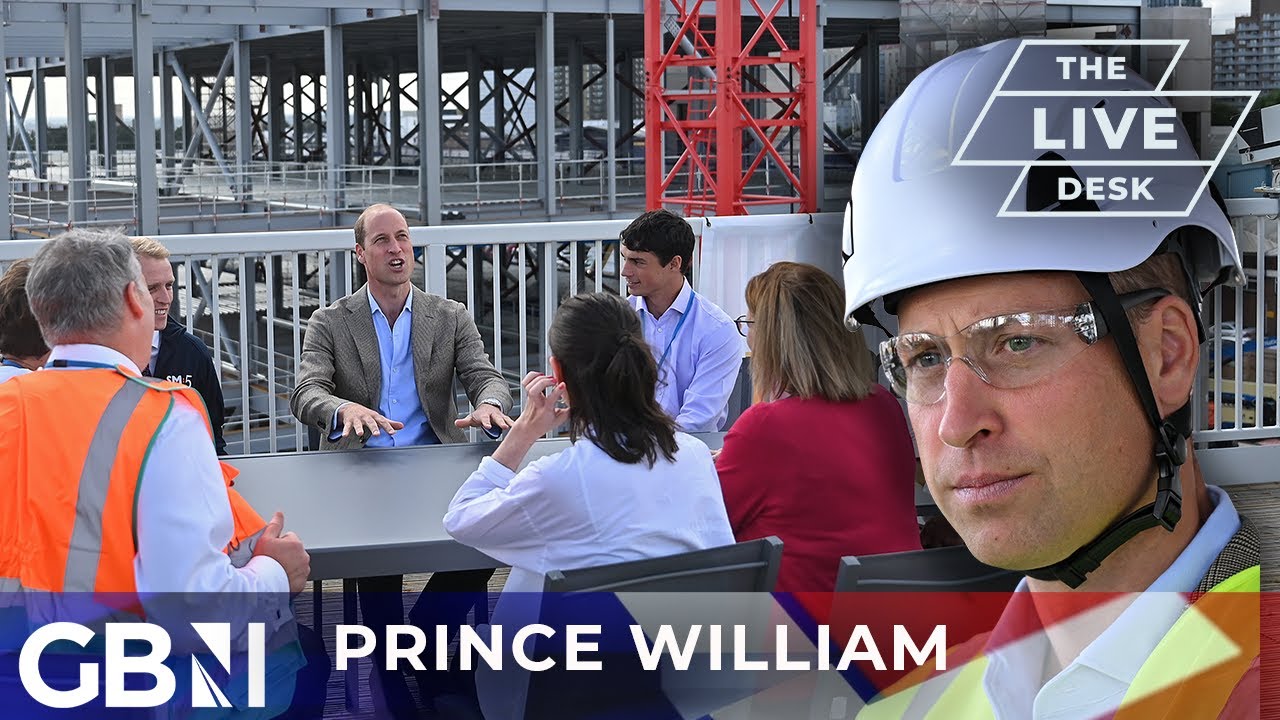 Prince William visits construction workers to discuss suicide awareness ...