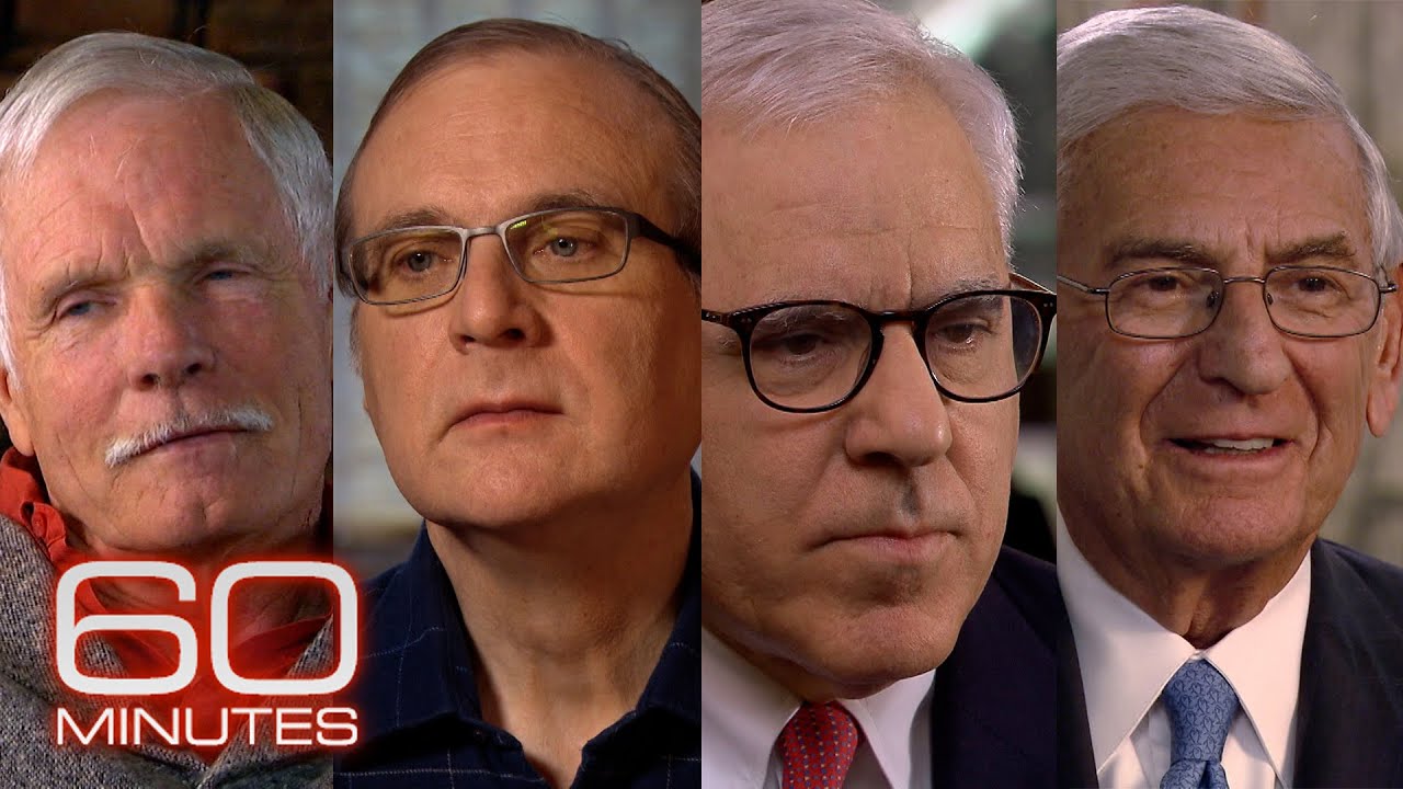 Ted Turner, Paul Allen, David Rubenstein, Eli Broad | 60 Minutes Full ...