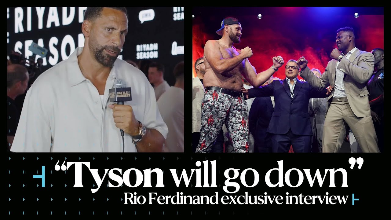 "If he gets hit on the chin, Tyson will go down" | Rio Ferdinand on ...