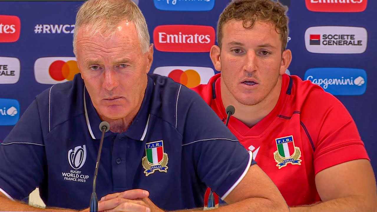 Kieran Crowley upfront reaction to Italy's 50 point win over Namibia ...