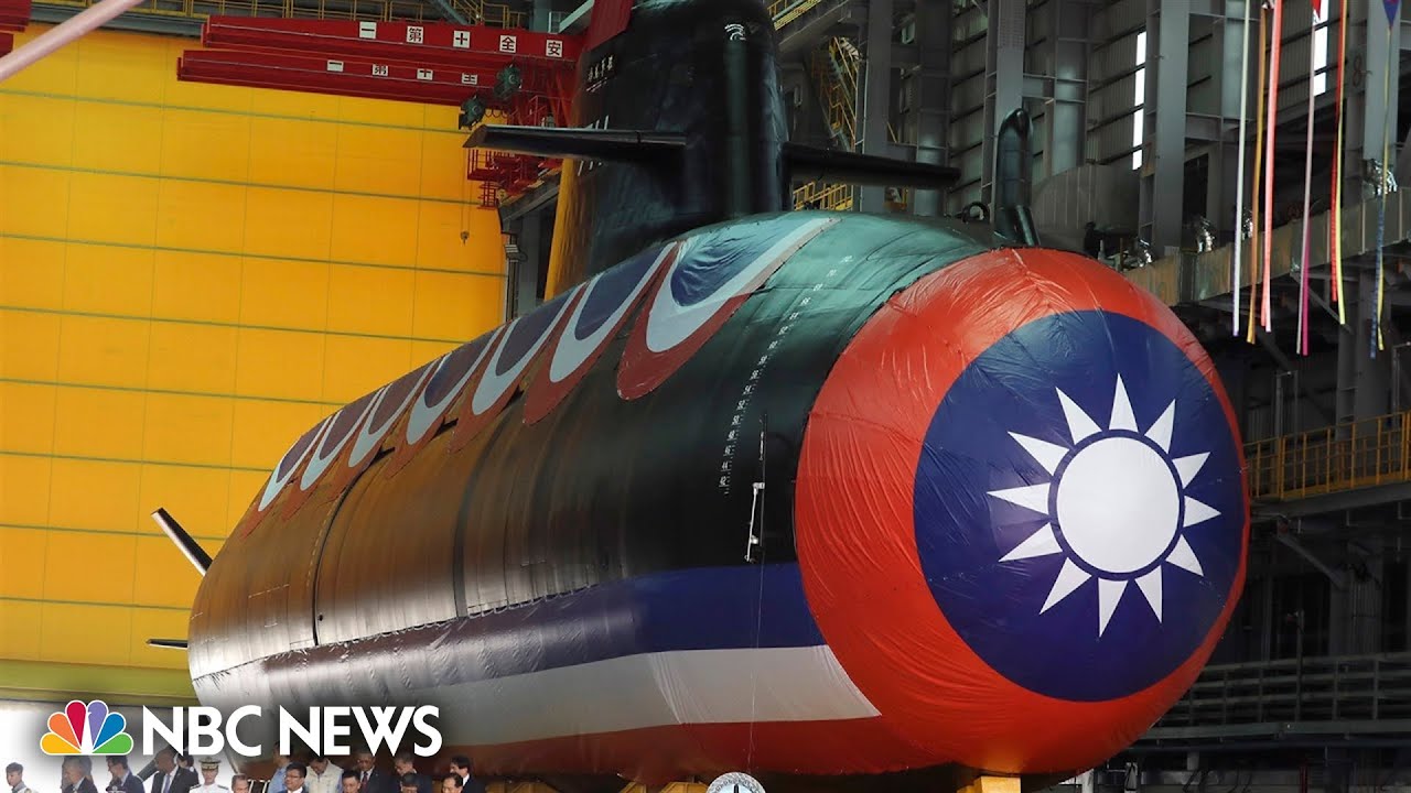 Taiwan launches its first domestically produced submarine for testing ...