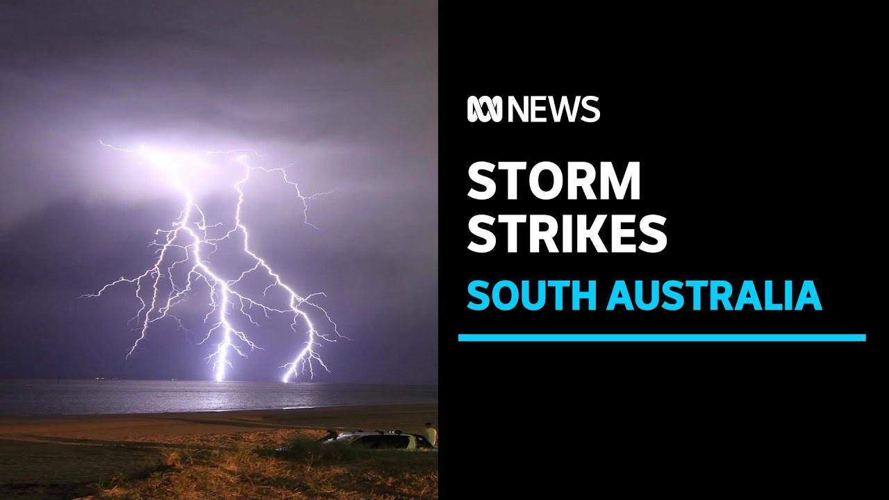 Intense lightning and strong winds as spring storm batters South ...