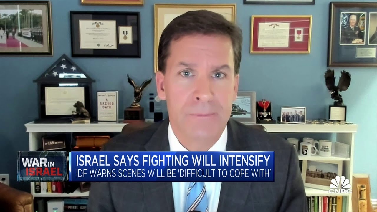 Israel-Hamas conflict will last weeks at a minimum, says former Defense ...