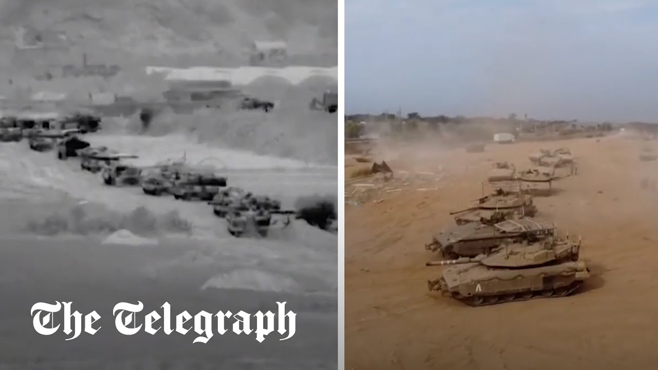 IDF tanks shown in Gaza as Israeli military releases footage displaying ...