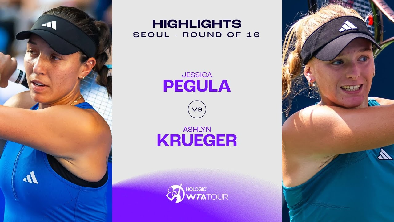 Jessica Pegula vs. Ashlyn Krueger | 2023 Seoul Round of 16 | WTA Match Highlights - The Global ...