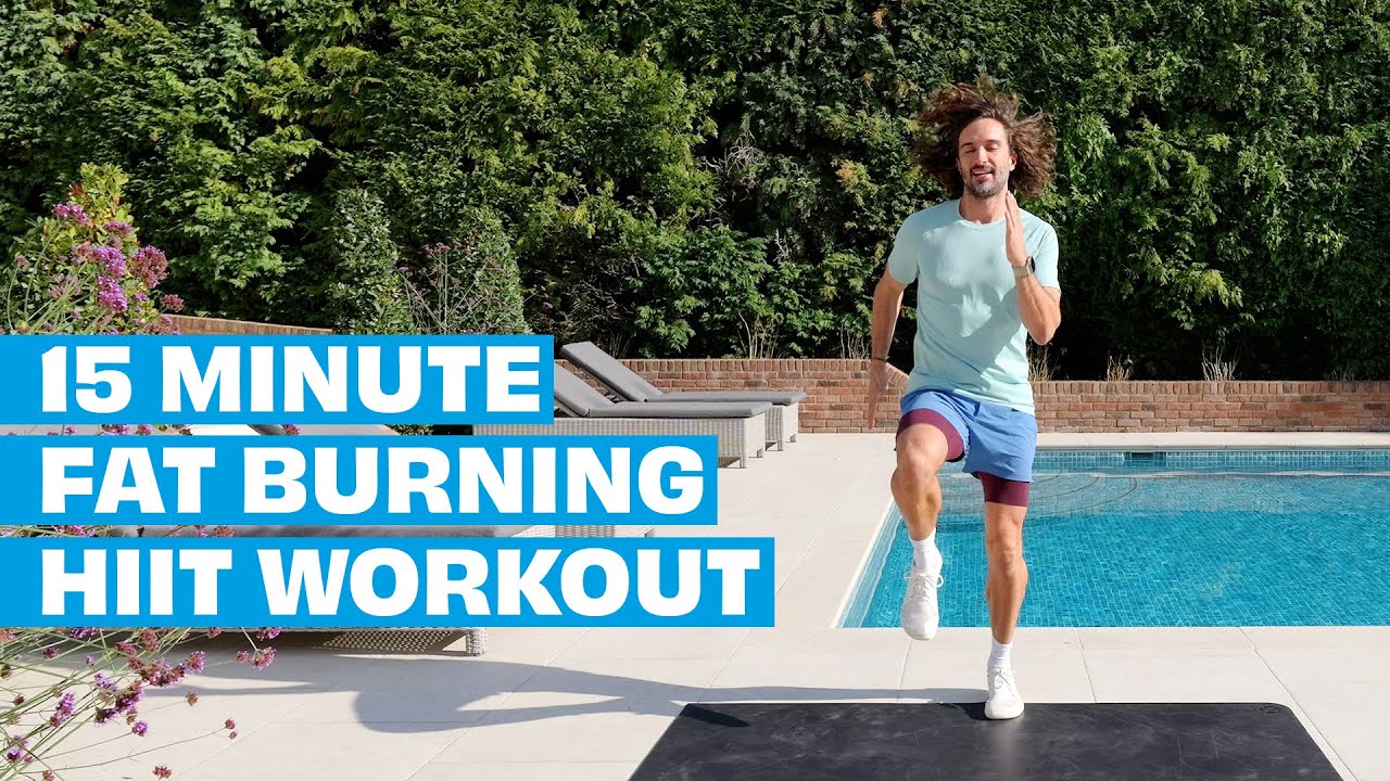 15 Minute Fat Burning HIIT Workout | No Equipment | The Body Coach ...